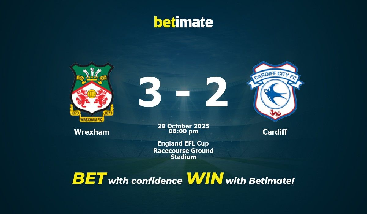 Wrexham vs Cardiff Prediction, Odds & Betting Tips 10/28/2025