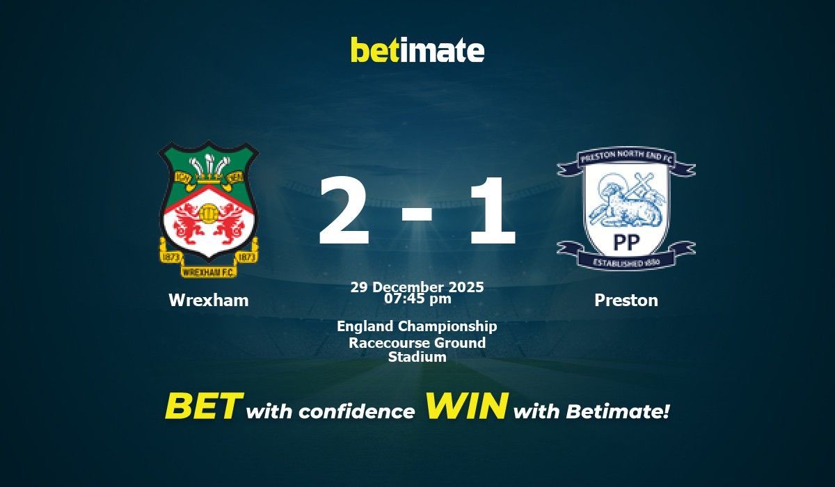 Wrexham vs Preston Prediction, Odds & Betting Tips 12/29/2025