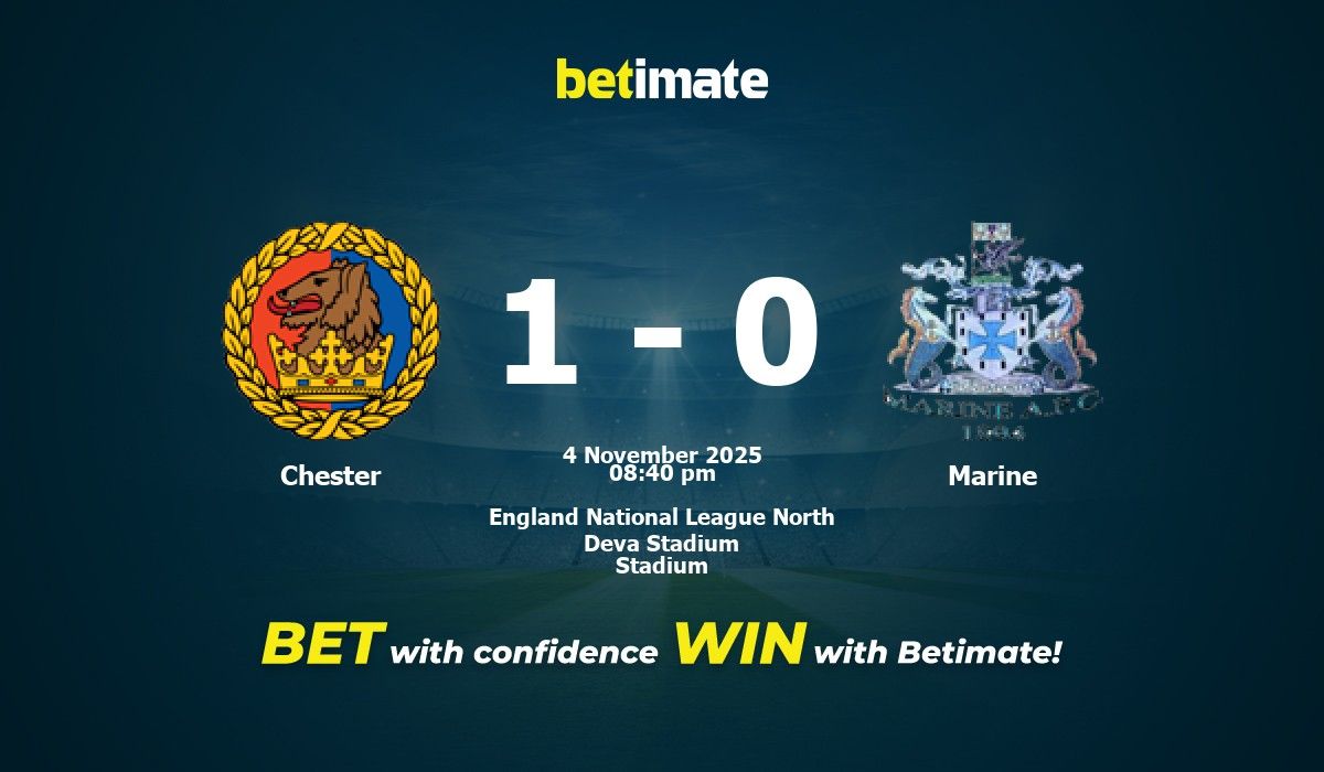 Pronóstico, cuotas y consejos de apuestas para el partido Chester vs ...