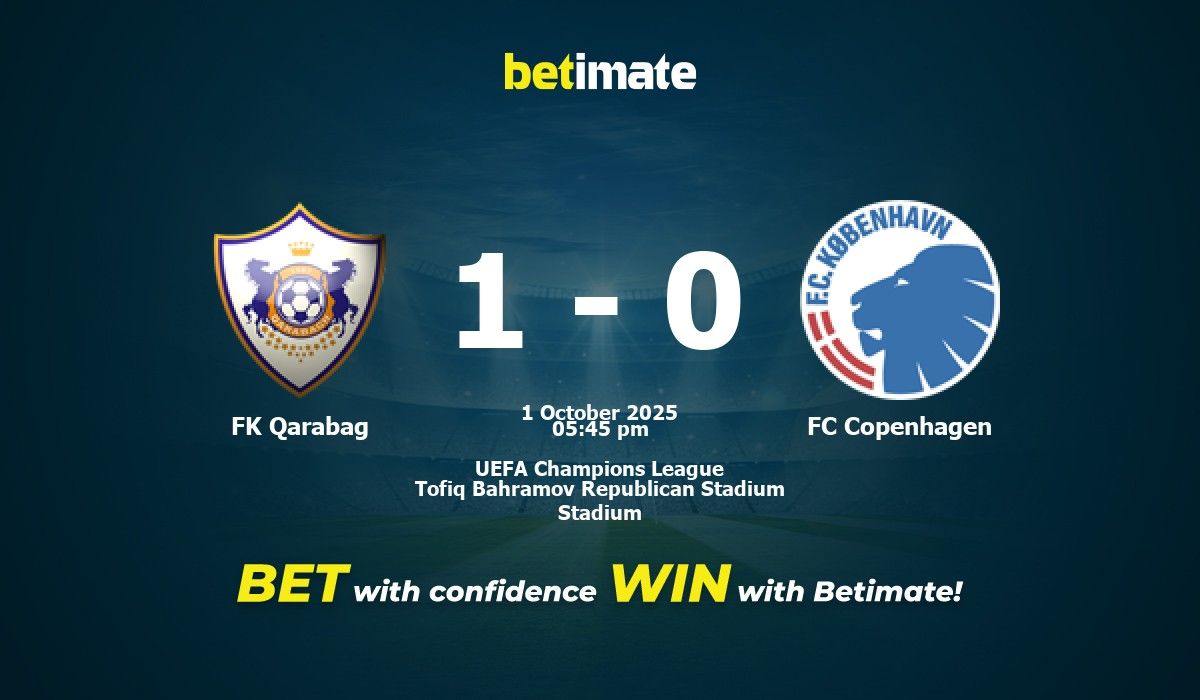 FK Qarabag vs FC Copenhague: Pronóstico, cuotas y consejos de apuestas ...