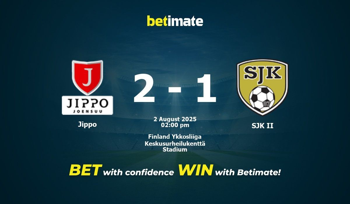 Pronóstico, cuotas y pronósticos de apuestas para Jippo vs. SJK II (08/02/2025)