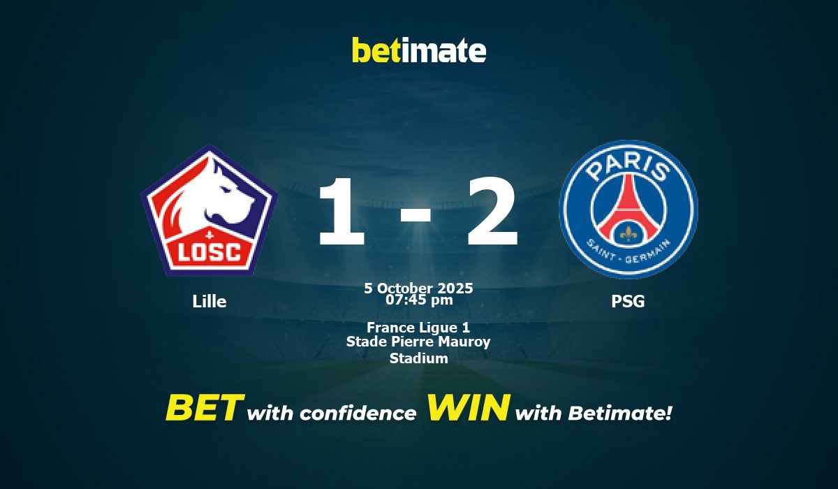 Pronóstico, cuotas y consejos de apuestas del Lille vs. PSG (10/05/2025)
