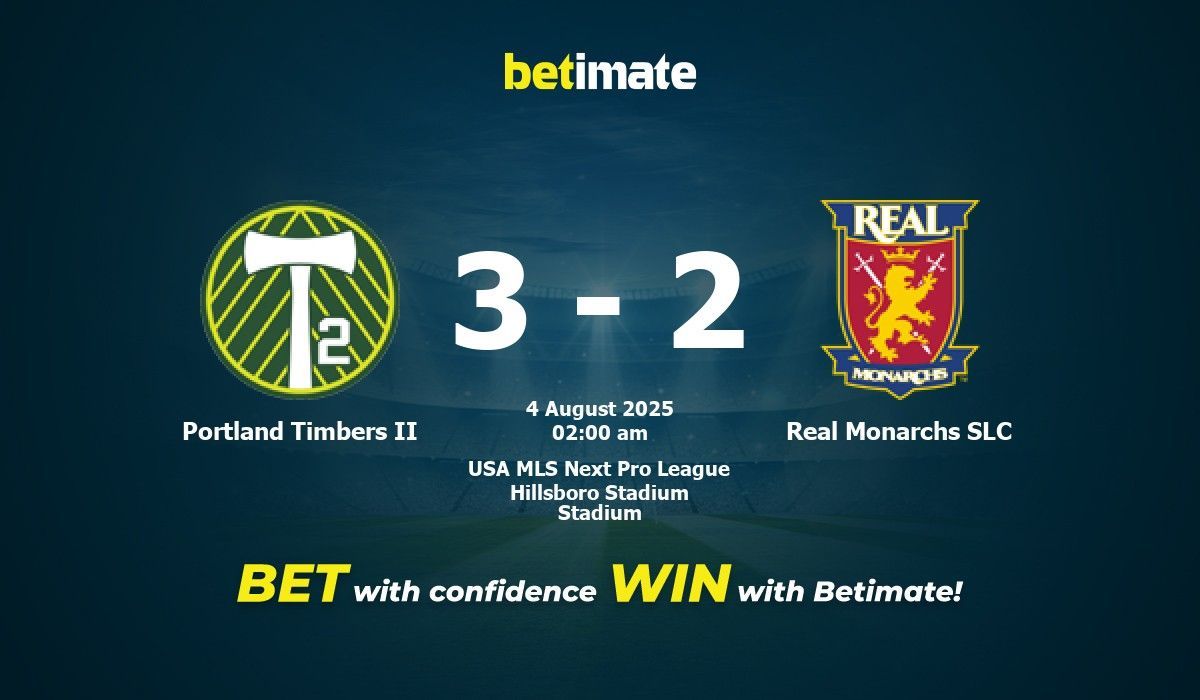 Pronóstico, cuotas y consejos de apuestas para Portland Timbers II vs. Real Monarchs SLC (08/04 ...