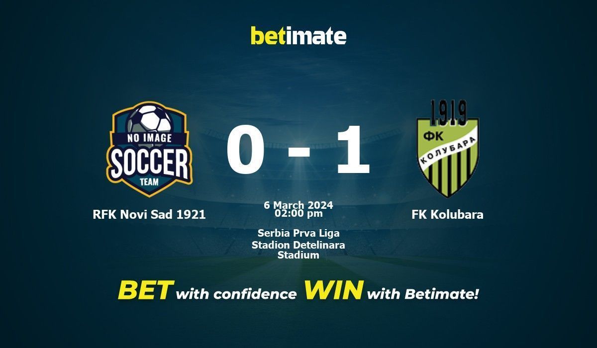 Predicciones, cuotas y consejos de apuestas para RFK Novi Sad 1921 vs ...