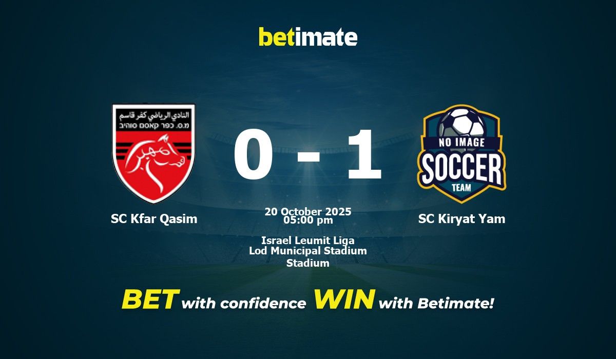 Pronóstico, cuotas y consejos de apuestas para SC Kfar Qasim vs. SC ...
