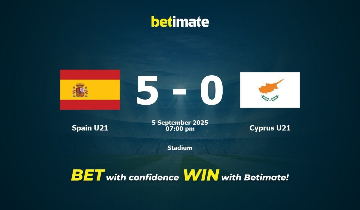 España Sub-21 vs Chipre Sub-21: Pronóstico, cuotas y consejos de apuestas (09/05/2025)