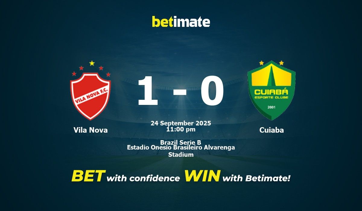 Predicciones, cuotas y consejos de apuestas para Vila Nova vs Cuiabá 24 ...