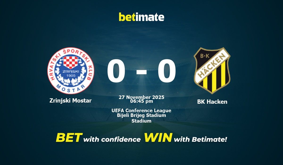 Predicción, cuotas y consejos de apuestas del Zrinjski Mostar vs. BK ...