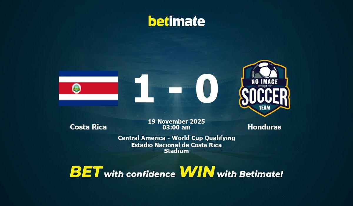 Costa Rica vs. Honduras Ennuste, Kertoimet ja Vedonlyöntivihjeet 19.11.2025