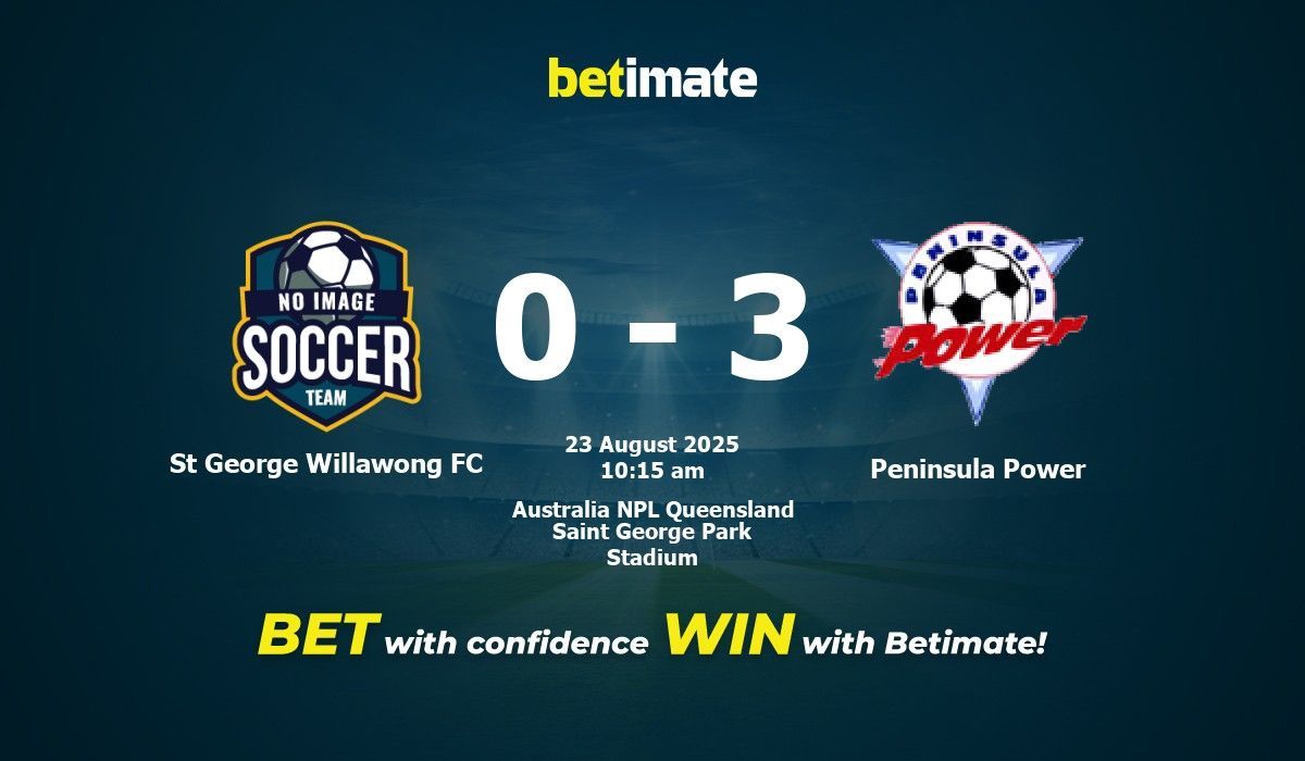 St George Willawong FC vs. Peninsula Power -ennusteet, kertoimet ja ...