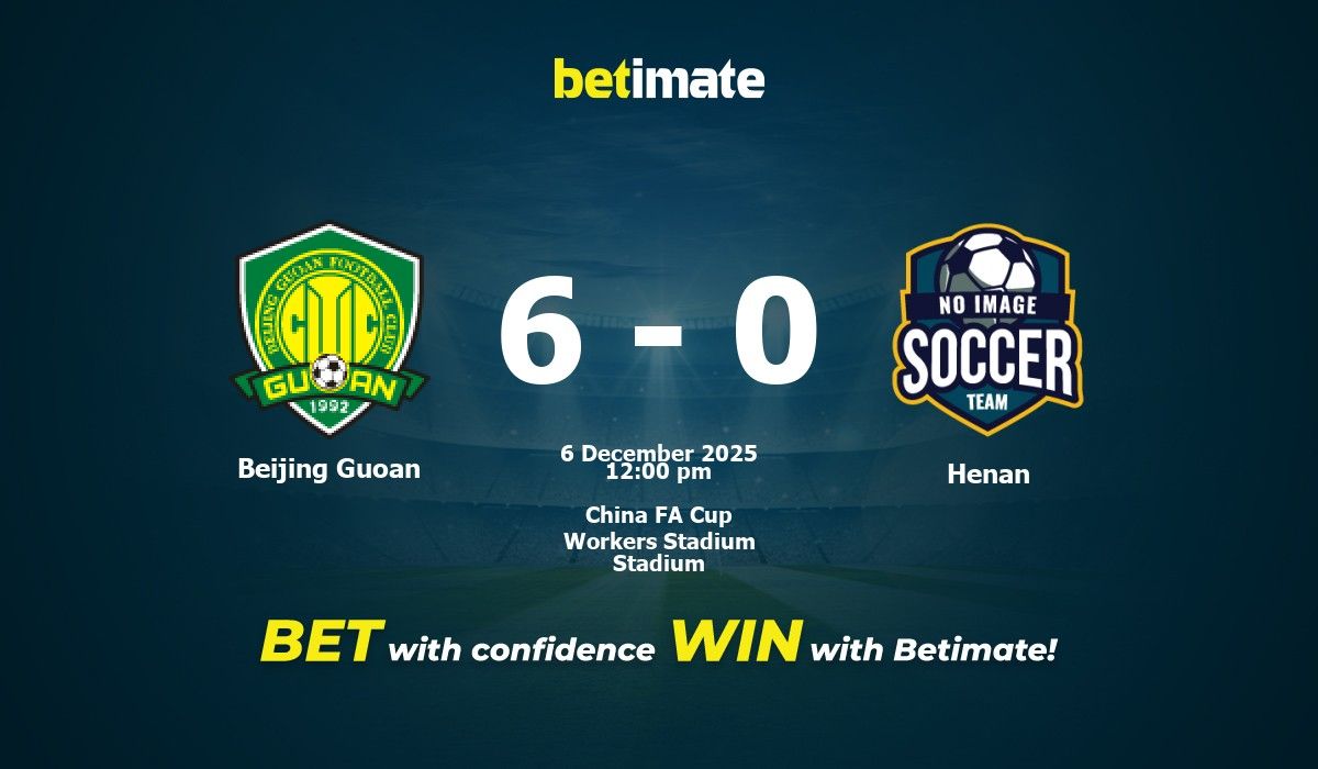 Pronostic, cotes et conseils de paris pour le match Beijing Guoan vs ...