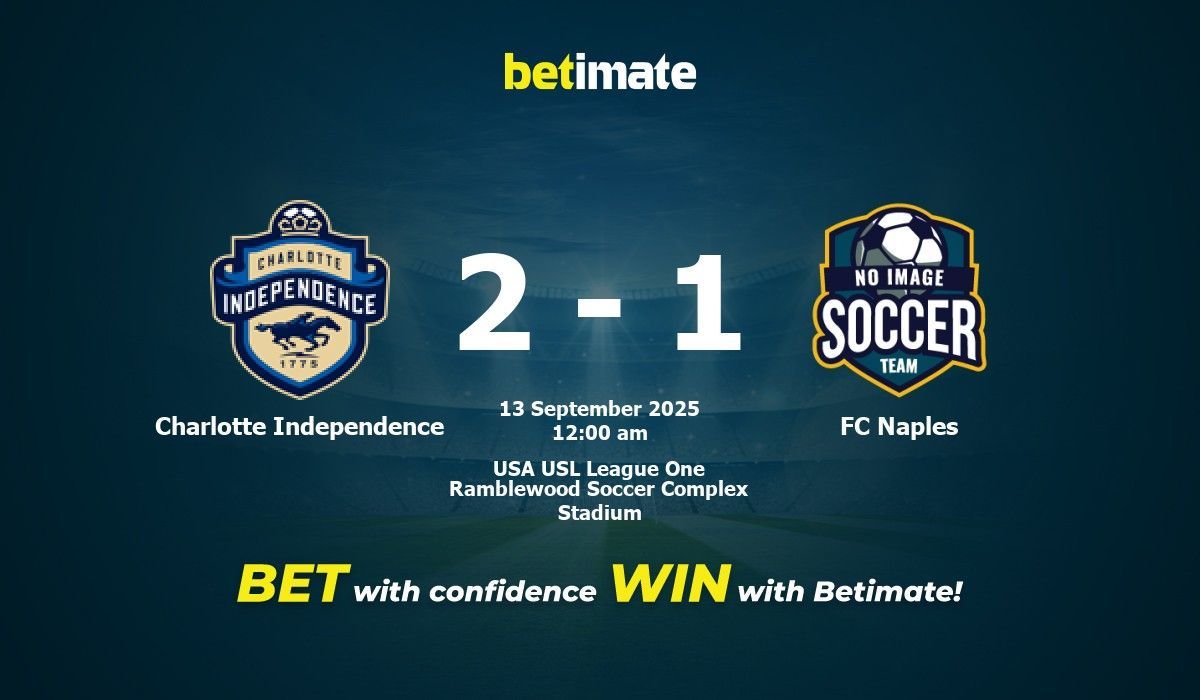 Pronostic, cotes et conseils de paris Charlotte Independence vs FC ...