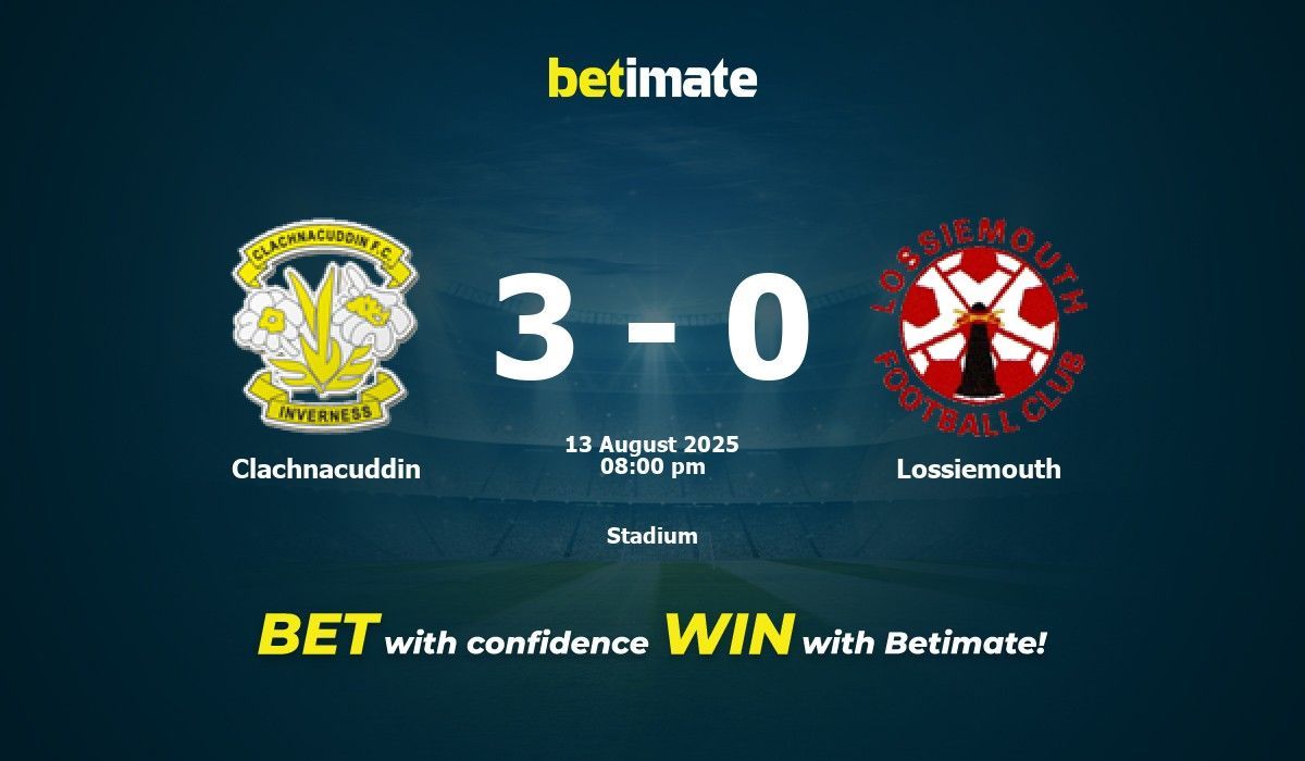 Pronostic, cotes et conseils de paris Clachnacuddin vs Lossiemouth (13 ...