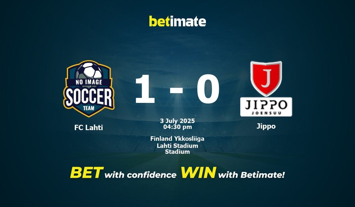 Pronostic, cotes et conseils de paris FC Lahti vs Jippo (07/03/2025)