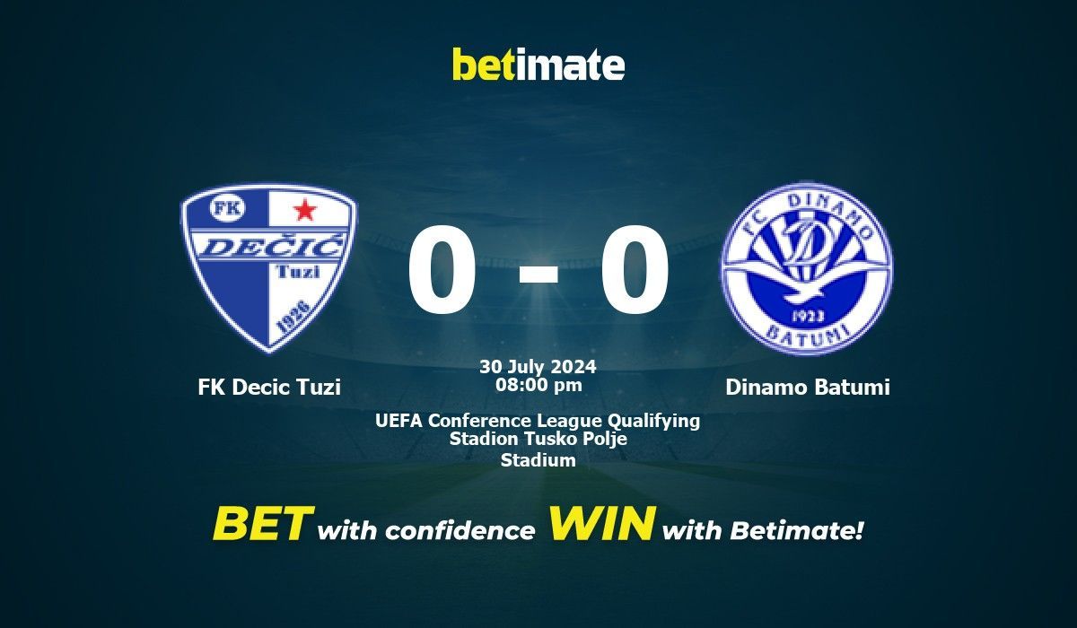 FK Decic Tuzi vs Dinamo Batoumi Prédiction, cotes et conseils de paris ...