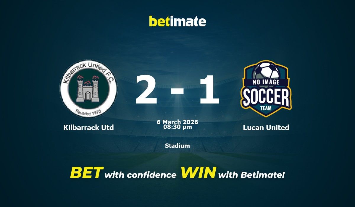 Kilbarrack Utd contre Lucan United : pronostic, cotes et conseils de ...