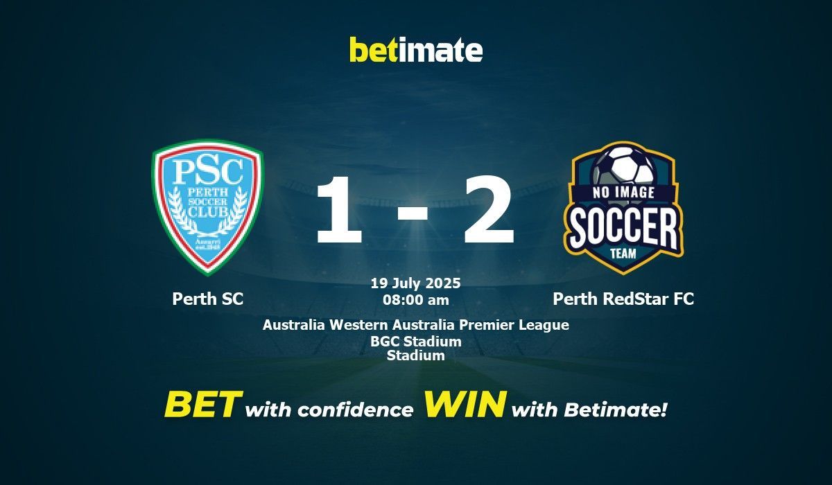 Pronostic, cotes et conseils de paris Perth SC vs Perth RedStar FC (19 ...