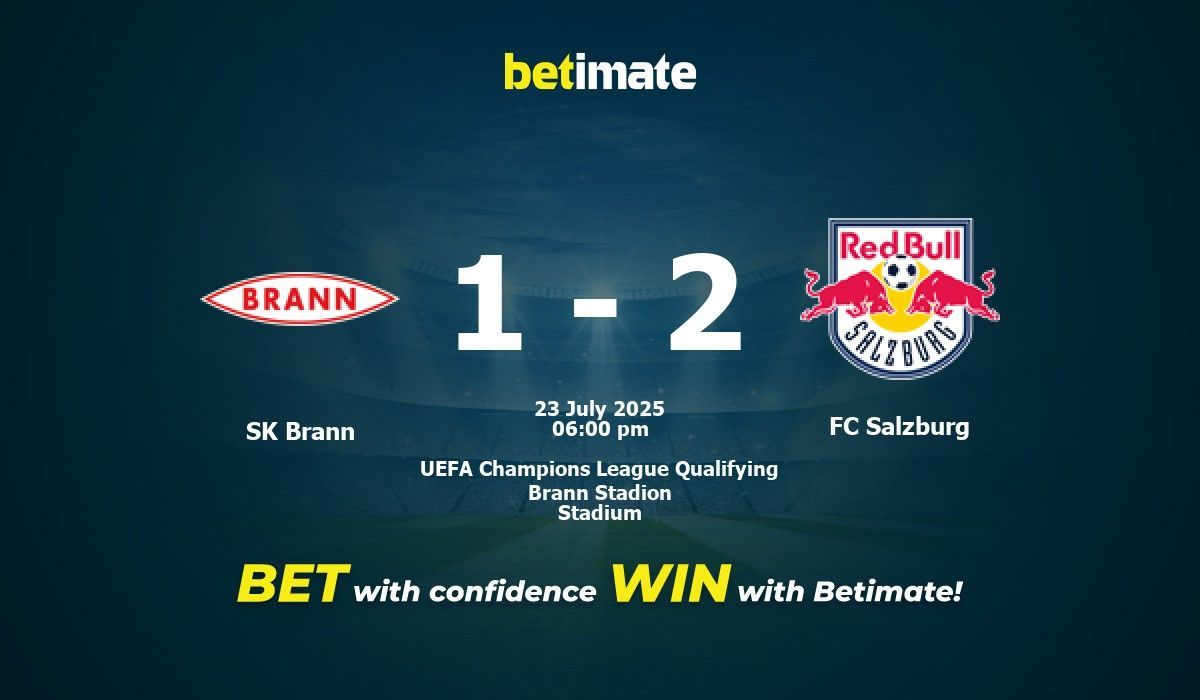 SK Brann - FC Salzbourg : pronostics, cotes et conseils de paris (23/07 ...