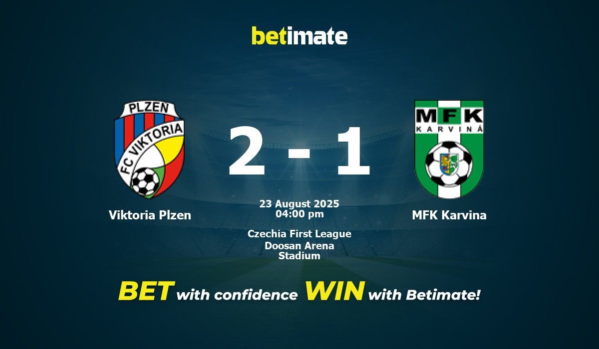 Viktoria Plzen vs MFK Karvina Prédiction, cotes et conseils de paris 23 ...