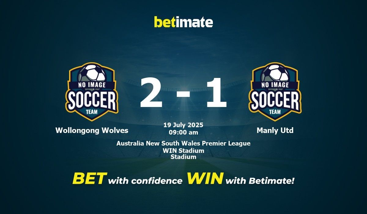 Pronostic, cotes et conseils de paris Wollongong Wolves vs Manly United ...