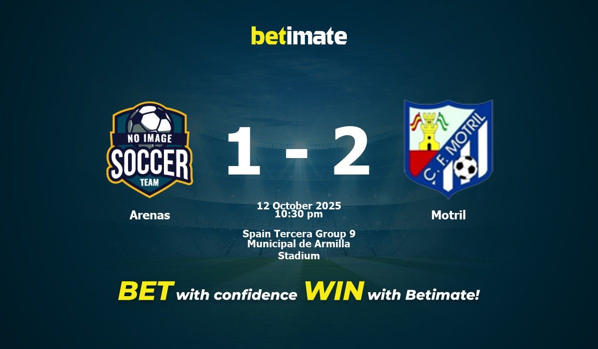 Prediksi, Peluang & Tips Taruhan Arenas vs Motril 10/12/2025