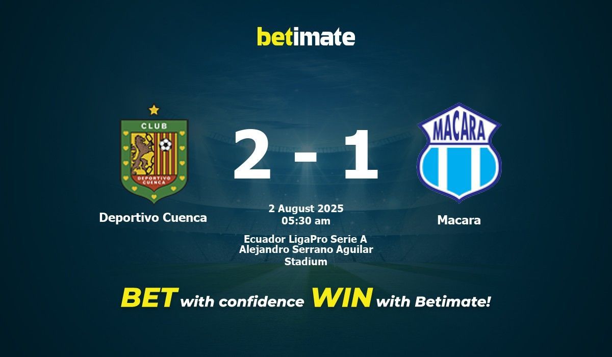 Prediksi Deportivo Cuenca vs Macara, Peluang & Tips Taruhan 08/02/2025