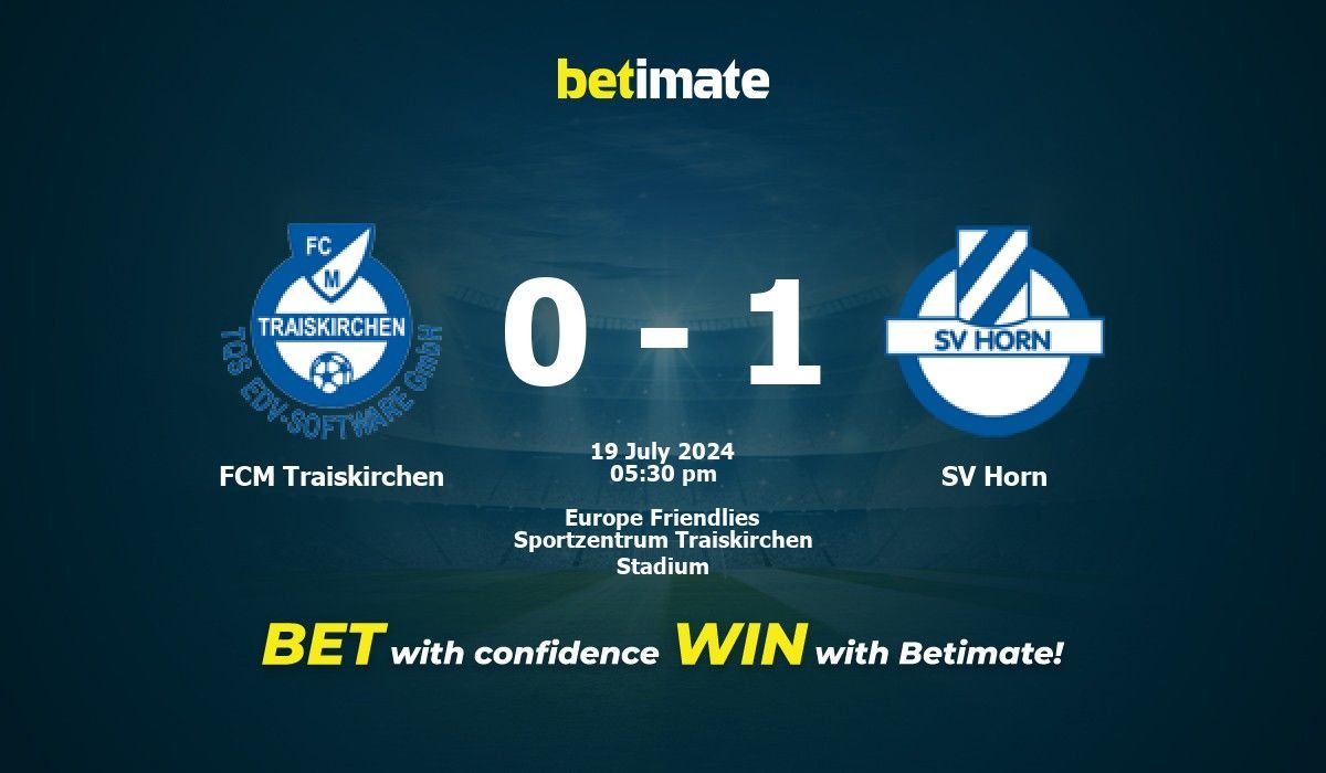 FCM Traiskirchen vs SV Horn Pronostici, quote e consigli di scommessa ...