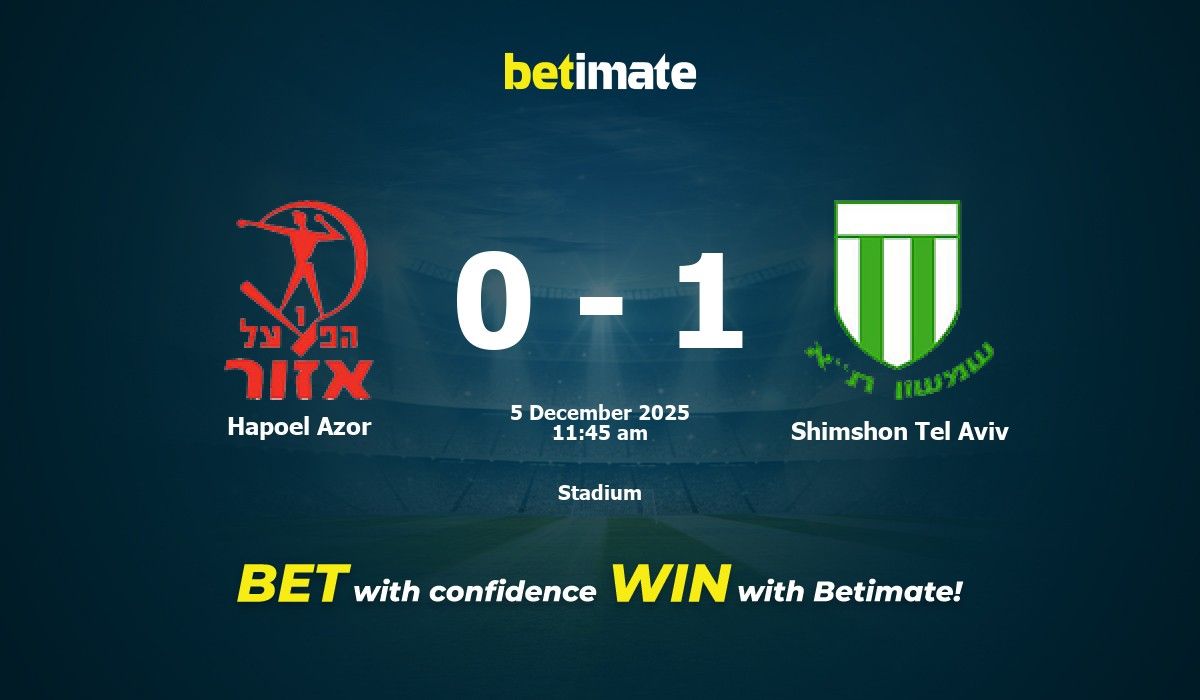 Pronostici, quote e consigli per le scommesse Hapoel Azor vs Shimshon ...