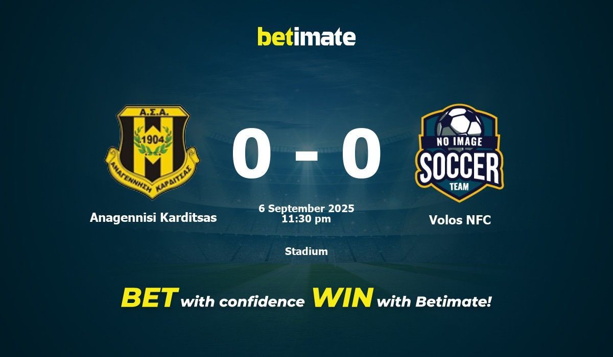 Anagennisi Karditsas vs Volos NFC 예측, 확률 및 베팅 팁 2025년 9월 6일