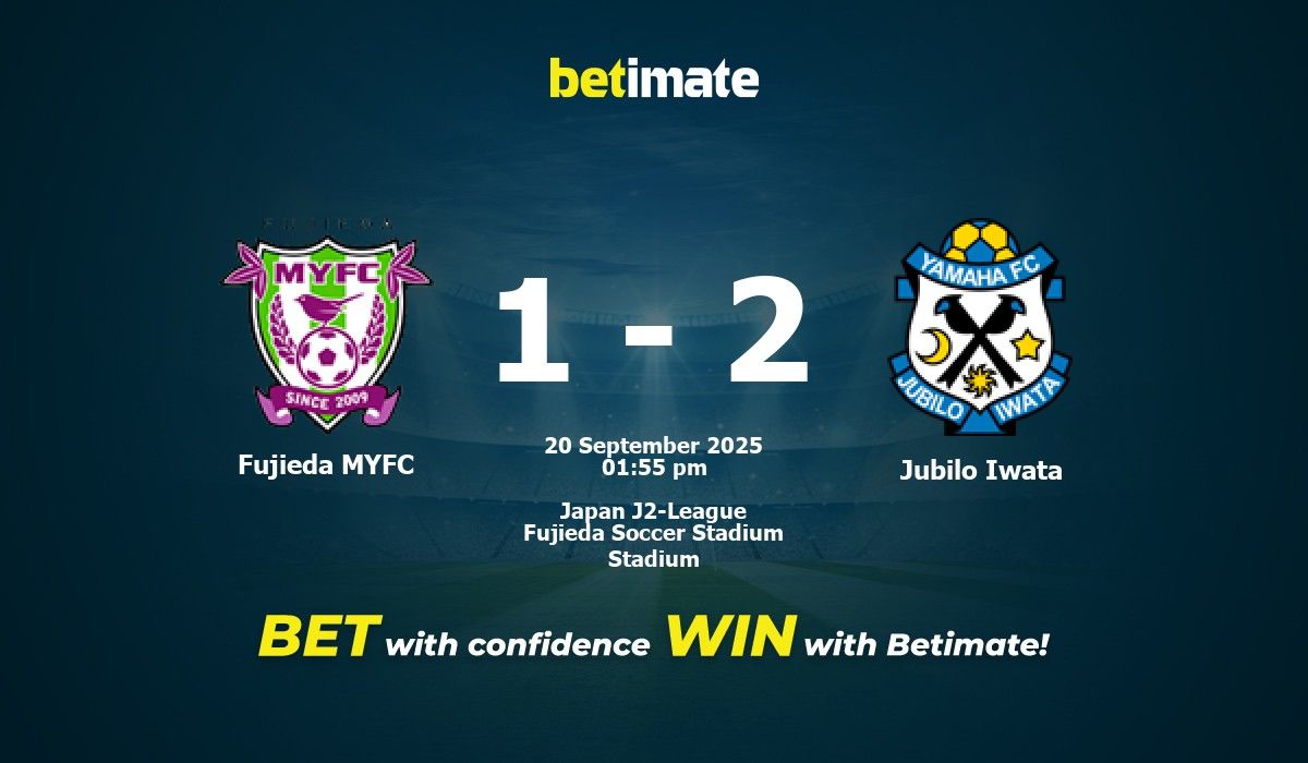 후지에다 MYFC vs 주빌로 이와타 경기 예측, 배당률 및 베팅 팁 2025년 9월 20일