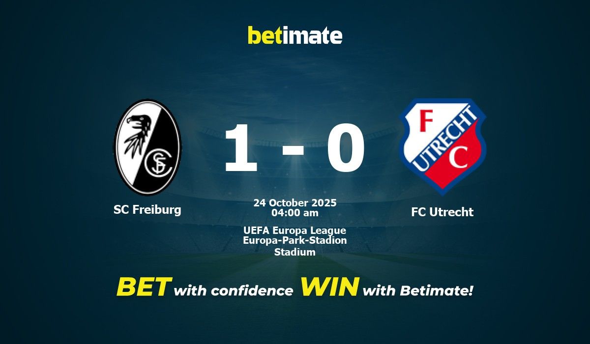 SC 프라이부르크 vs FC 위트레흐트 경기 예측, 배당률 및 베팅 팁 2025년 10월 23일