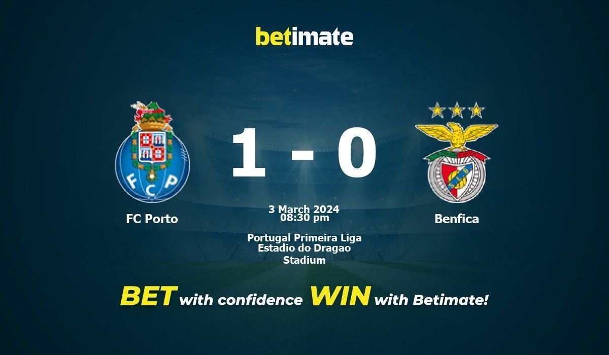 Prognóstico FC Porto x Benfica 03/03/2024