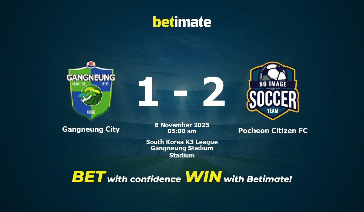 Prognóstico, probabilidades e dicas de apostas para Gangneung City x ...