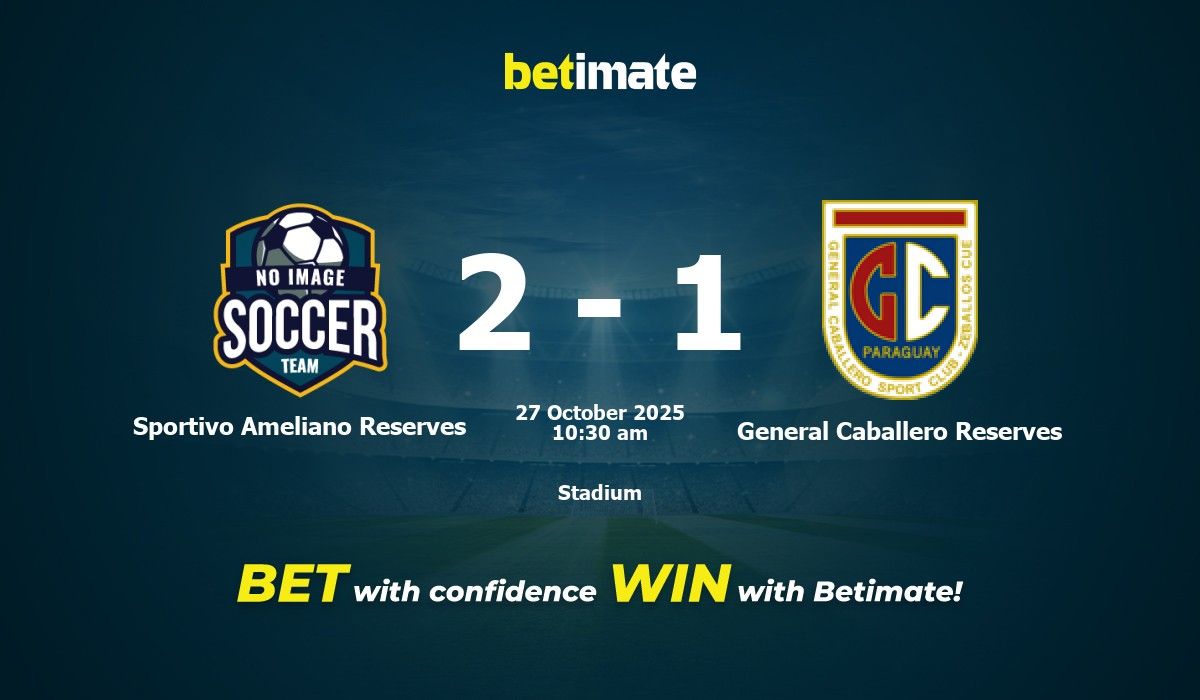 Palpite, odds e dicas de apostas para Sportivo Ameliano Reserves x ...