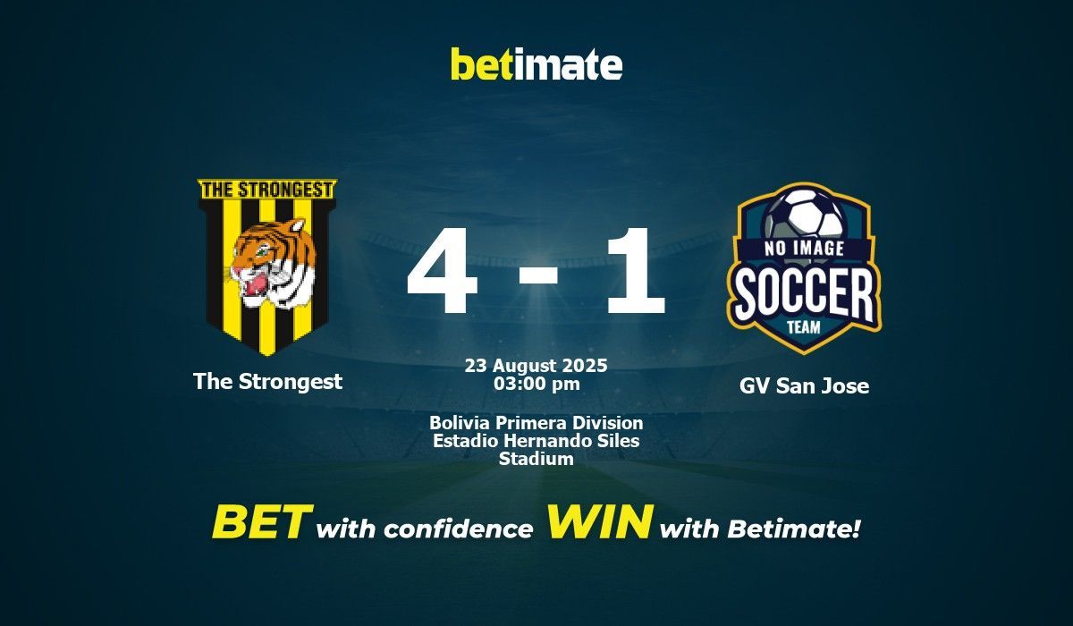 Palpite, probabilidades e dicas de apostas para The Strongest x GV San ...