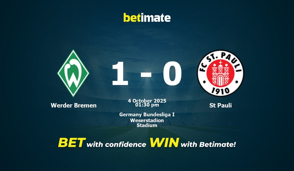 Palpite, probabilidades e dicas de apostas para Werder Bremen x St ...