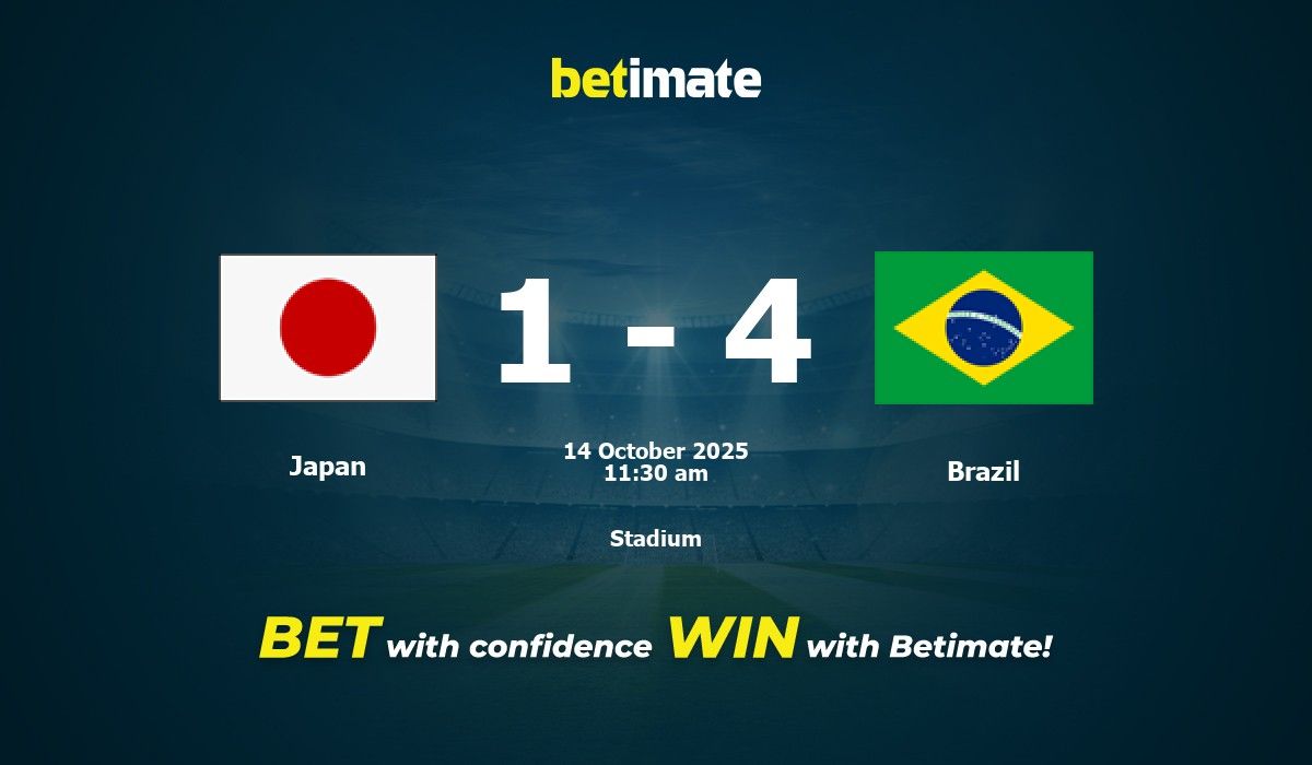 Japan vs Brasilien Förutsägelse, odds och speltips 14/10/2025