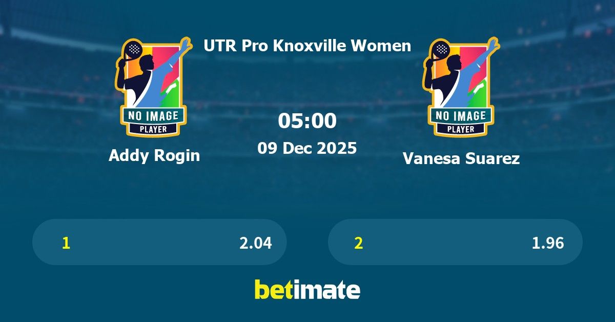 Addy Rogin vs Vanesa Suarez Prediction, Tennis Odds & Betting Tips 09 ...
