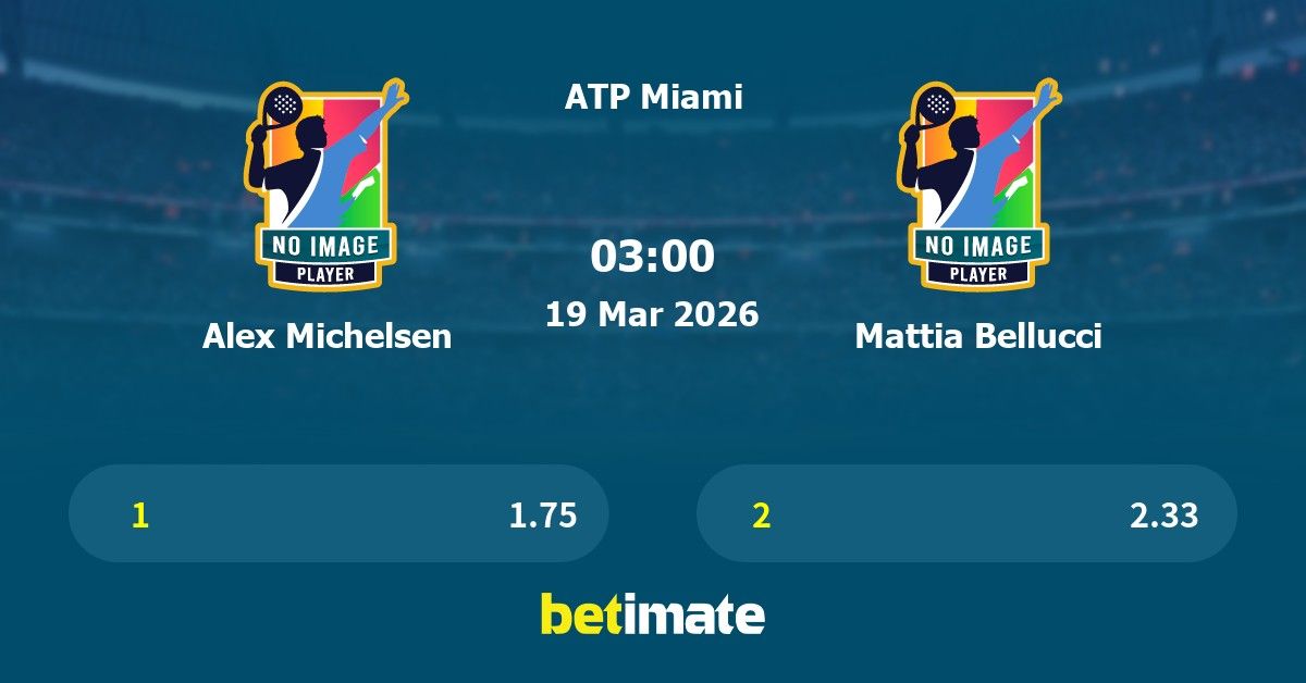 Alex Michelsen vs Mattia Bellucci Prediction, Tennis Odds & Betting ...