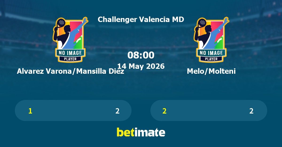 Alvarez Varona/Mansilla Diez vs Melo/Molteni Prediction, Tennis Odds ...
