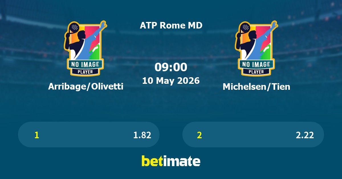 Arribage/Olivetti vs Michelsen/Tien Prediction, Tennis Odds & Betting ...