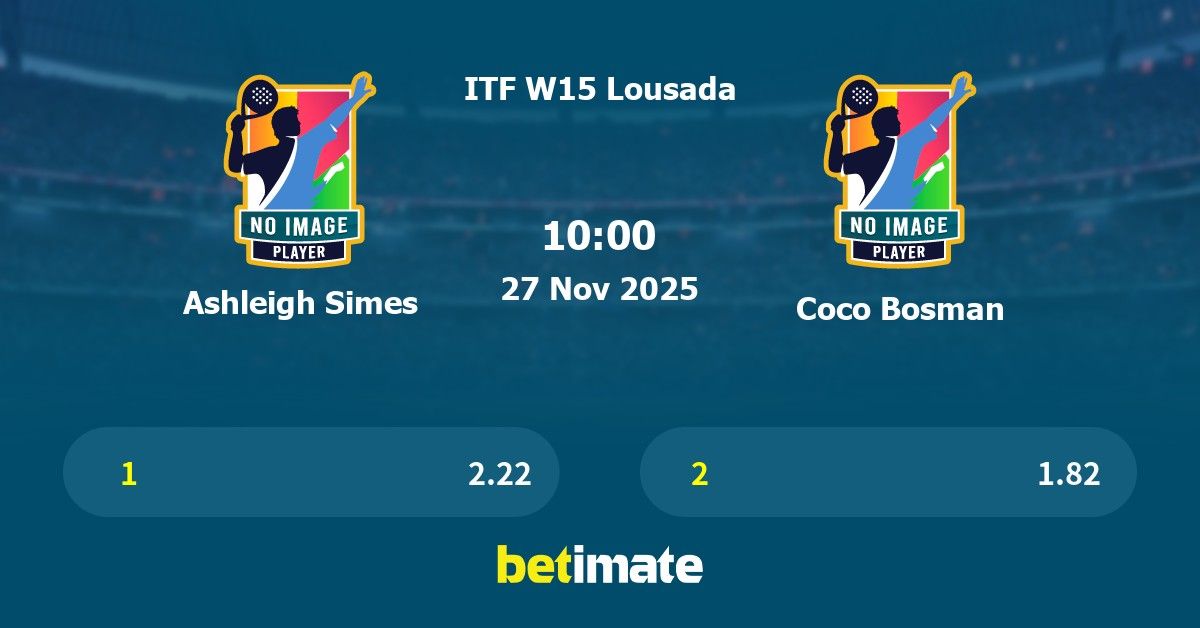 Ashleigh Simes vs Coco Bosman Prediction, Tennis Odds & Betting Tips 27 ...