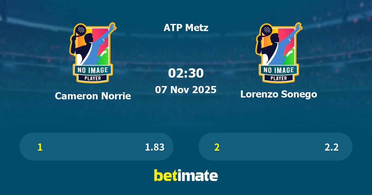 Cameron Norrie vs Lorenzo Sonego Prediction, Tennis Odds & Betting Tips ...