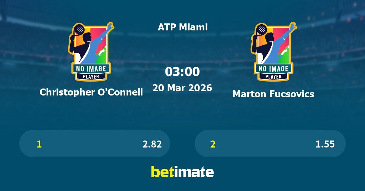 Christopher O'Connell vs Marton Fucsovics Prediction, Tennis Odds ...
