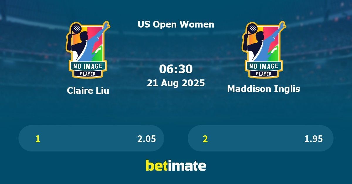 Claire Liu vs Maddison Inglis Prediction, Tennis Odds & Betting Tips 21 ...