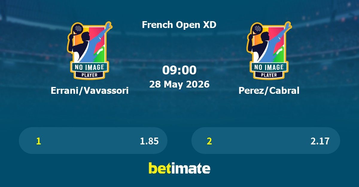 Errani/Vavassori vs Perez/Cabral Prediction, Tennis Odds & Betting Tips ...