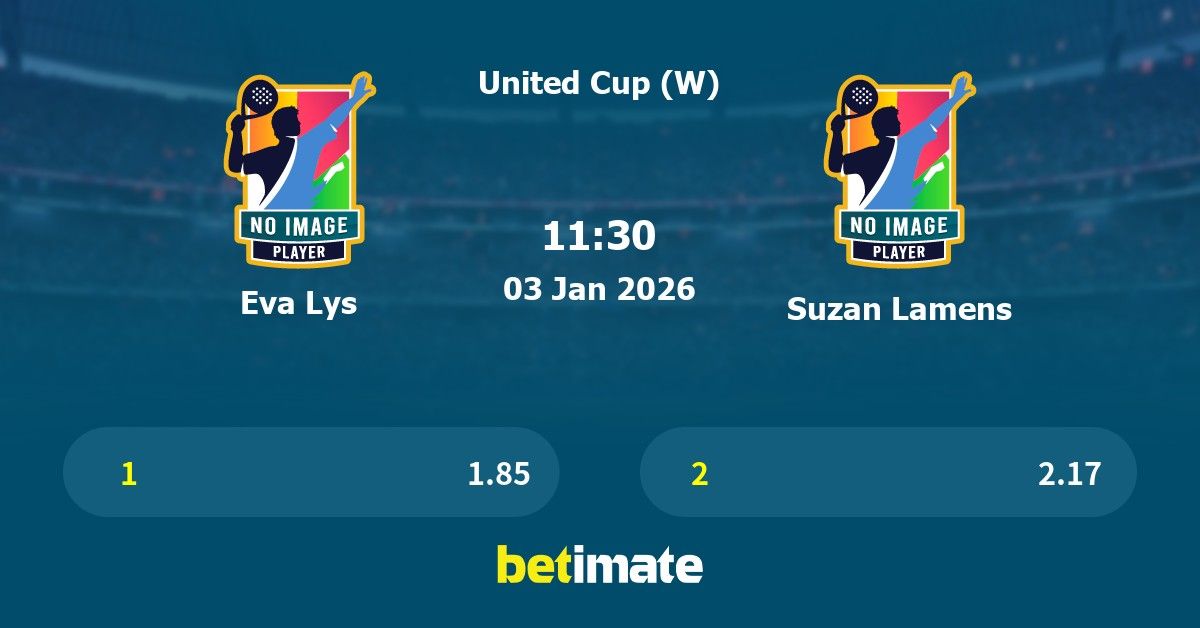 Eva Lys vs Suzan Lamens Prediction, Tennis Odds & Betting Tips 03/01/2026