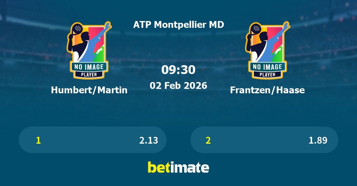 Humbert/Martin vs Frantzen/Haase Prediction, Tennis Odds & Betting Tips ...