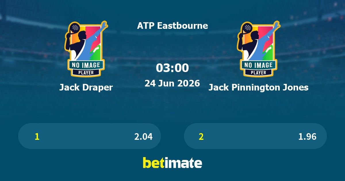 Jack Draper vs Jack Pinnington Jones Prediction, Tennis Odds & Betting ...