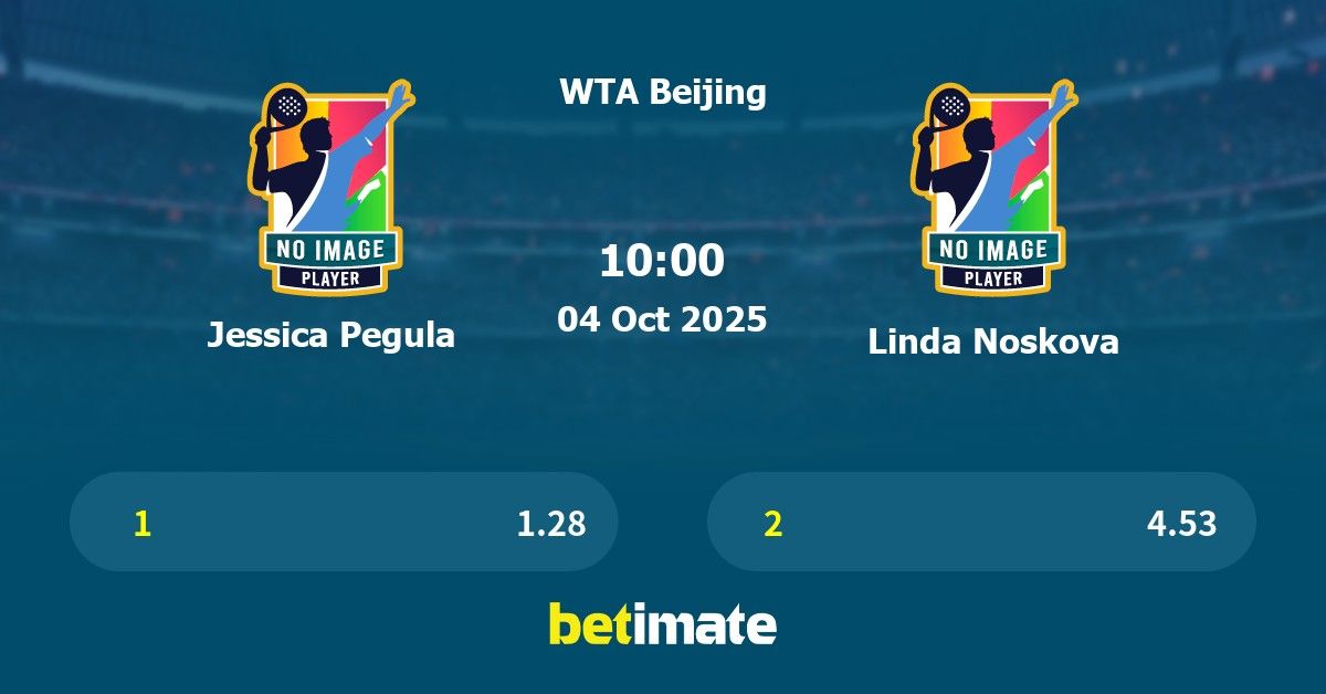 Jessica Pegula vs Linda Noskova Prediction, Tennis Odds & Betting Tips ...